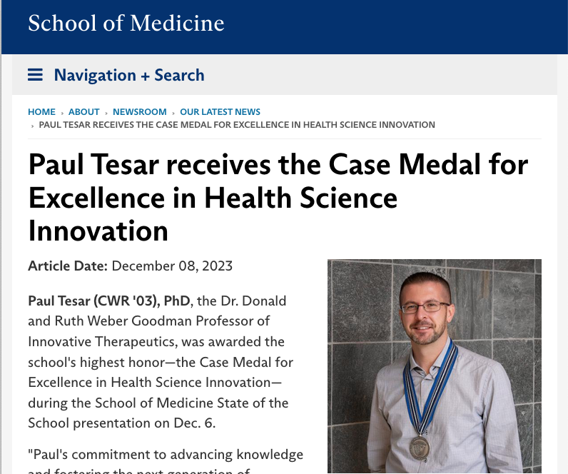 Lab News - Tesar Lab
